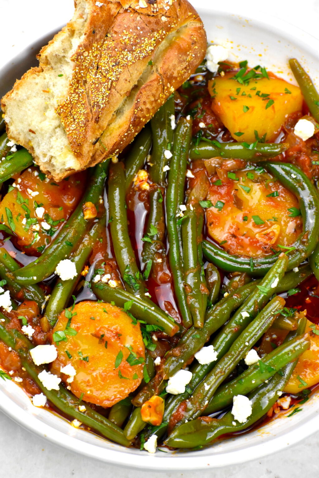 Fasolakia (Greek Green Beans) - GypsyPlate