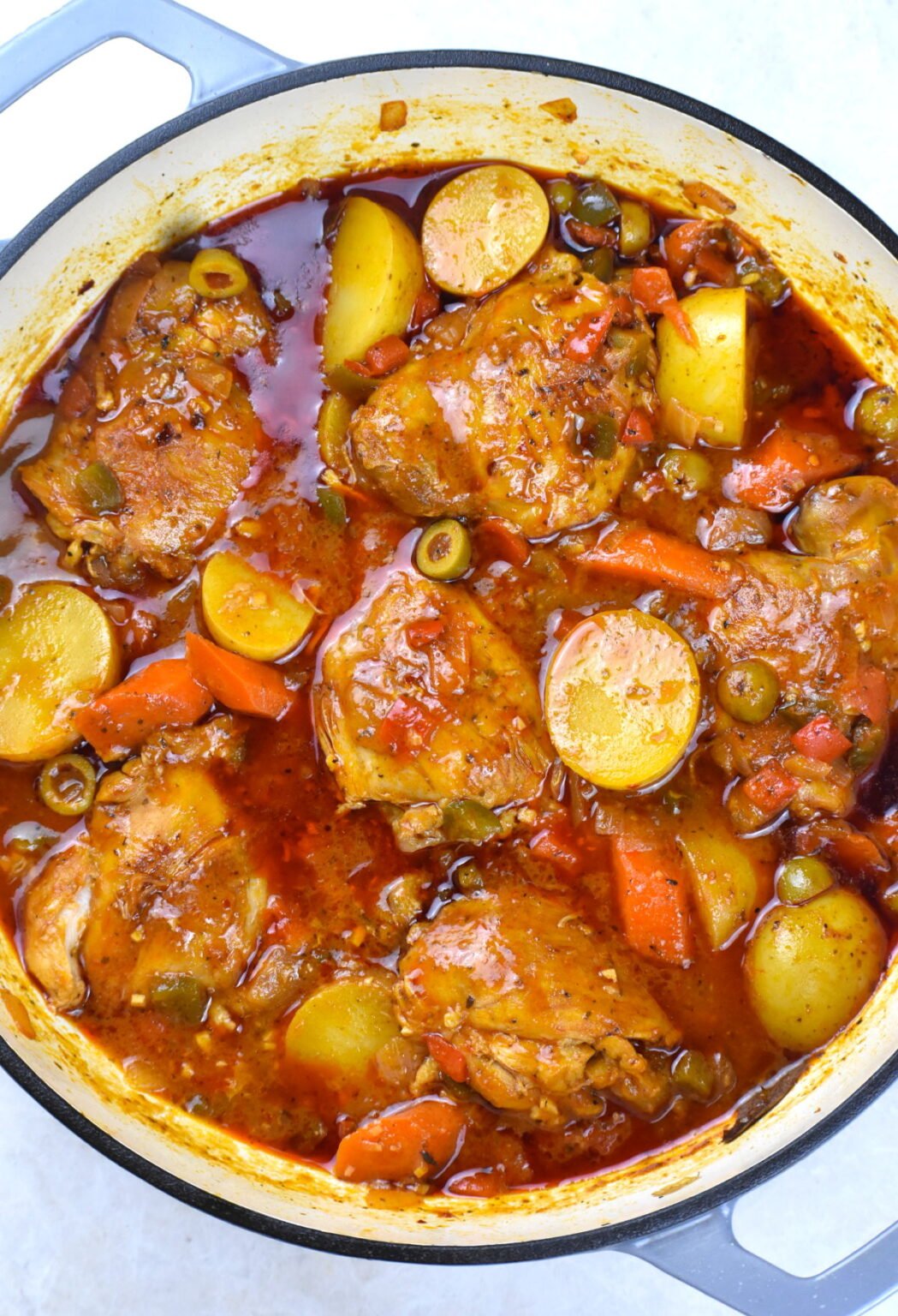 Fricase de Pollo (Cuban Chicken Fricassee) - GypsyPlate