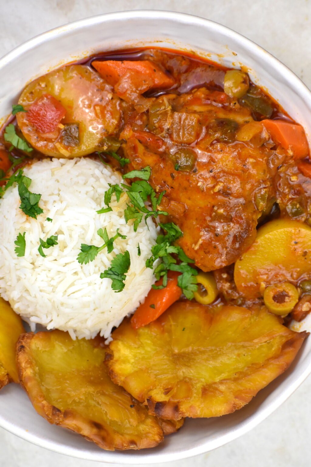Fricase de Pollo (Cuban Chicken Fricassee) - GypsyPlate