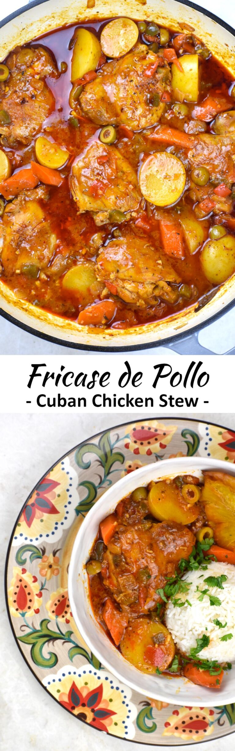 Fricase de Pollo (Cuban Chicken Fricassee) - GypsyPlate