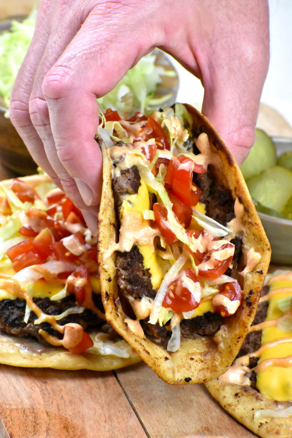 Smash Tacos (Big Mac Tacos) - GypsyPlate