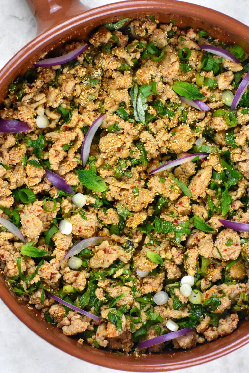 Chicken Larb (Thai Larb Gai) - GypsyPlate