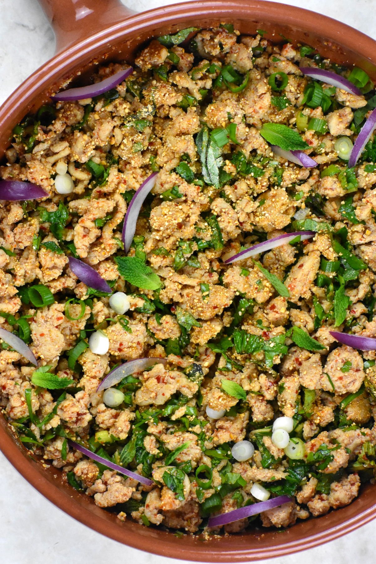 Chicken Larb (Thai Larb Gai) - GypsyPlate