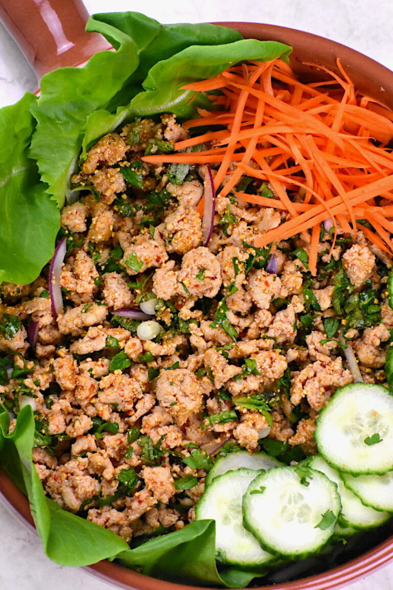 Chicken Larb (Thai Larb Gai) - GypsyPlate