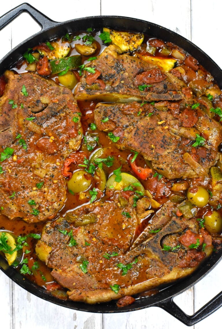 Braised Pork Steaks (Italian Style) - GypsyPlate