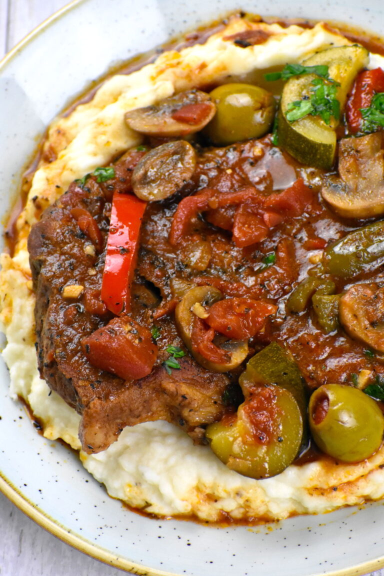 Braised Pork Steaks (Italian Style) - GypsyPlate