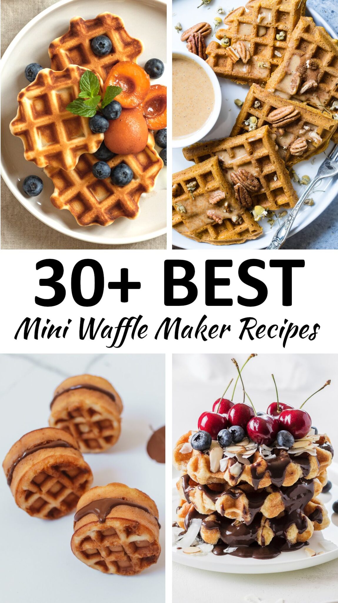 - 8-Square Fun Size Waffles, Non-Stick & Easy Clean (Includes Recipes ...