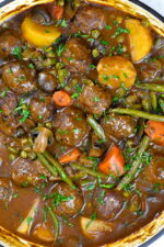 The BEST Meatball Stew - GypsyPlate