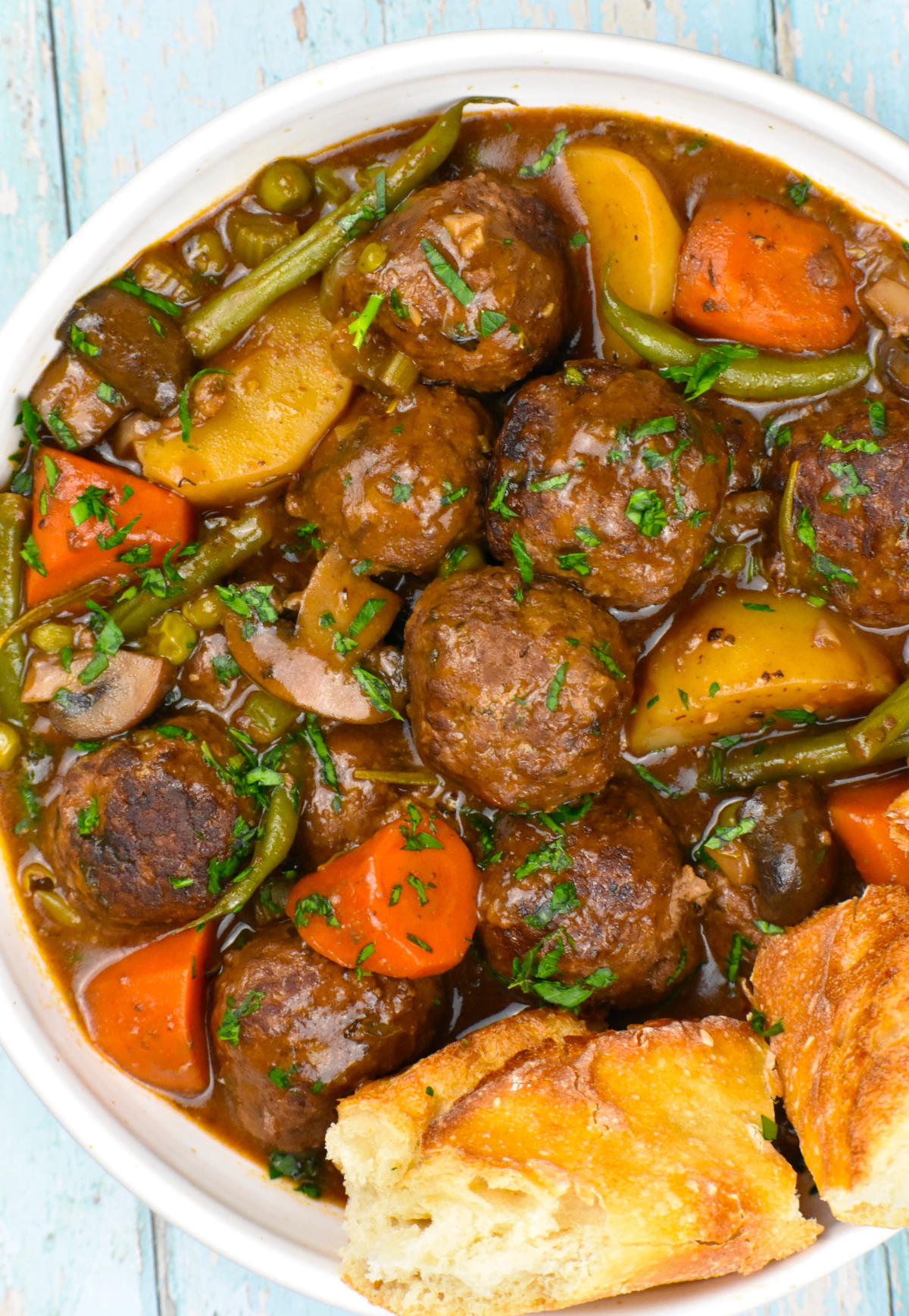 The BEST Meatball Stew - GypsyPlate