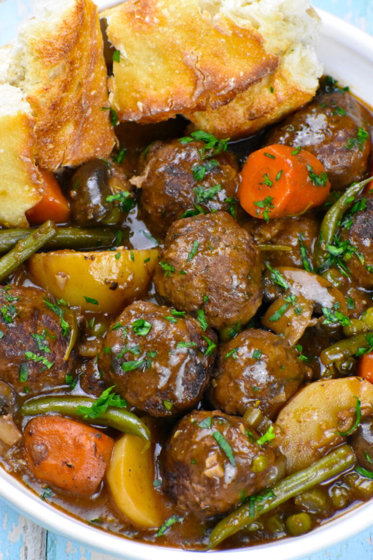 The BEST Meatball Stew - GypsyPlate