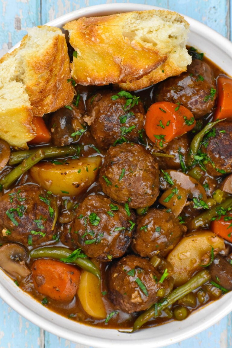The BEST Meatball Stew - GypsyPlate
