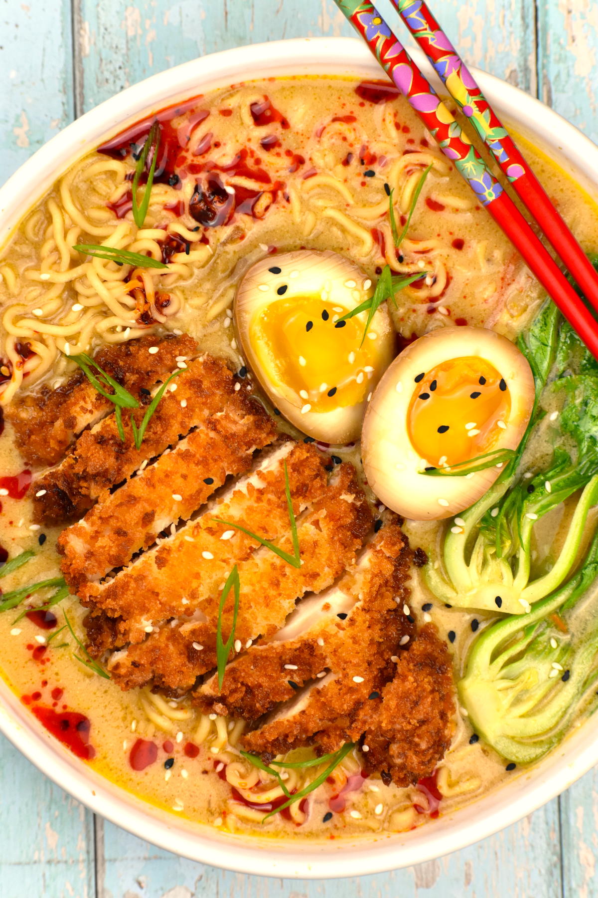 Miso Ramen with Chicken Katsu