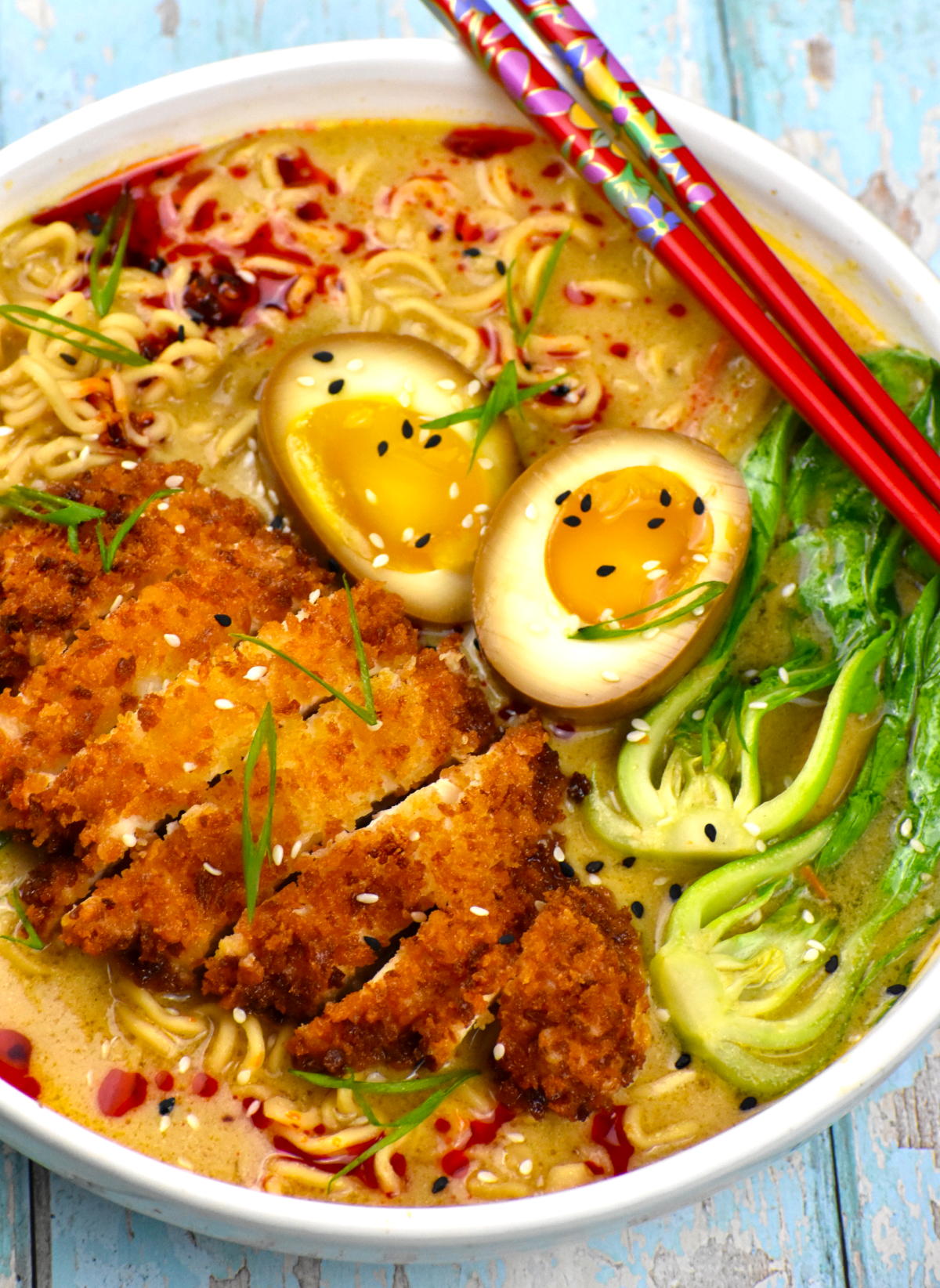 Miso Ramen with Chicken Katsu
