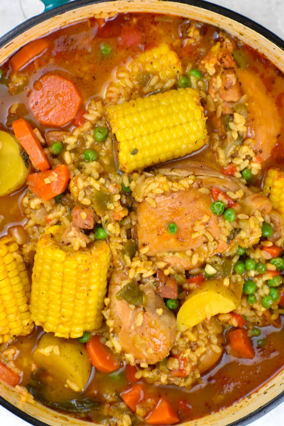 Asopao de Pollo (Chicken & Rice Stew) - GypsyPlate
