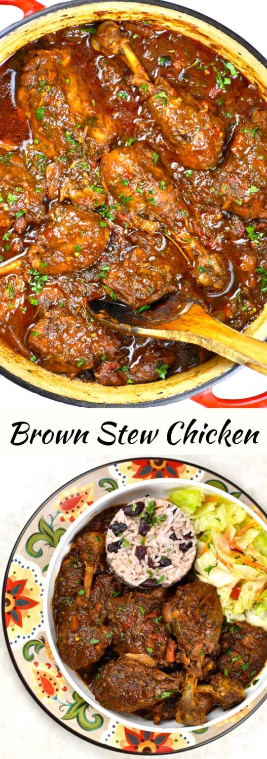 Jamaican Brown Stew Chicken - GypsyPlate