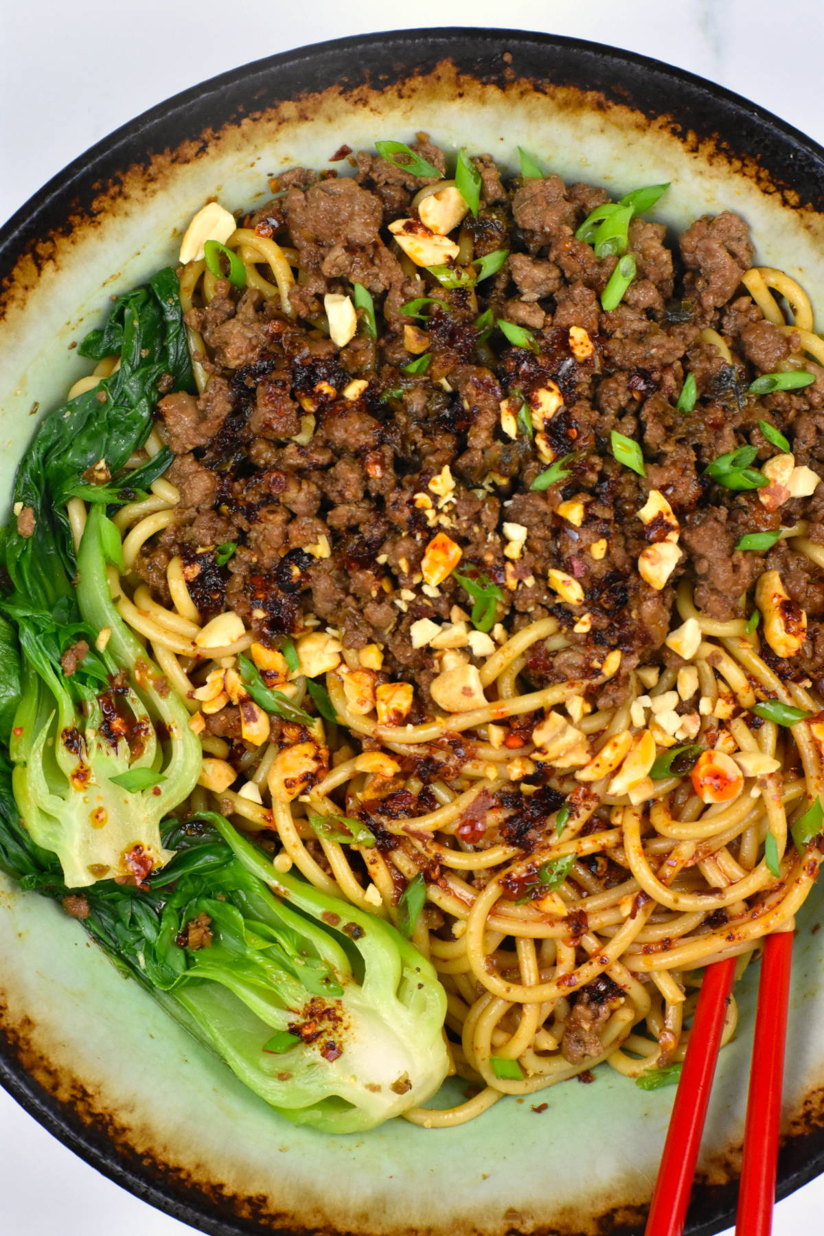 Dan Dan Noodles (Spicy Sichuan Noodles) - GypsyPlate