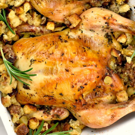 Stuffed Cornish Hens - GypsyPlate