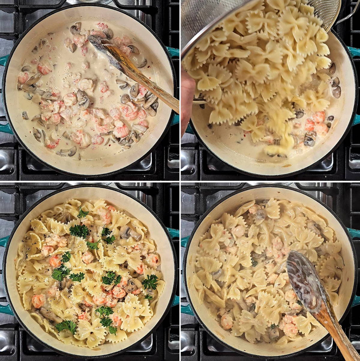 Langostino Pasta with Sherry Cream Sauce - GypsyPlate